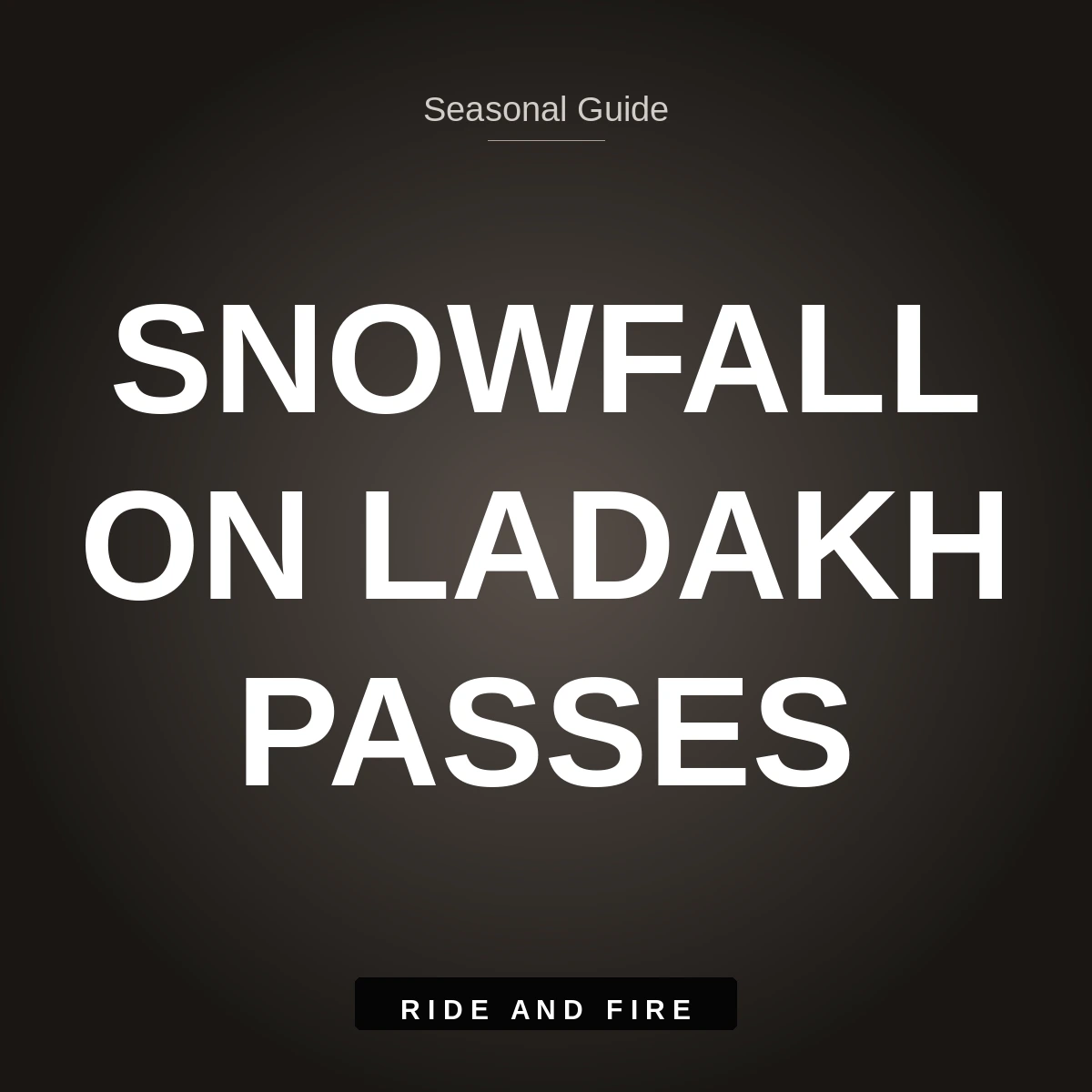 Snowfall on Ladakh Passes: How to Check Road Conditions & Safety